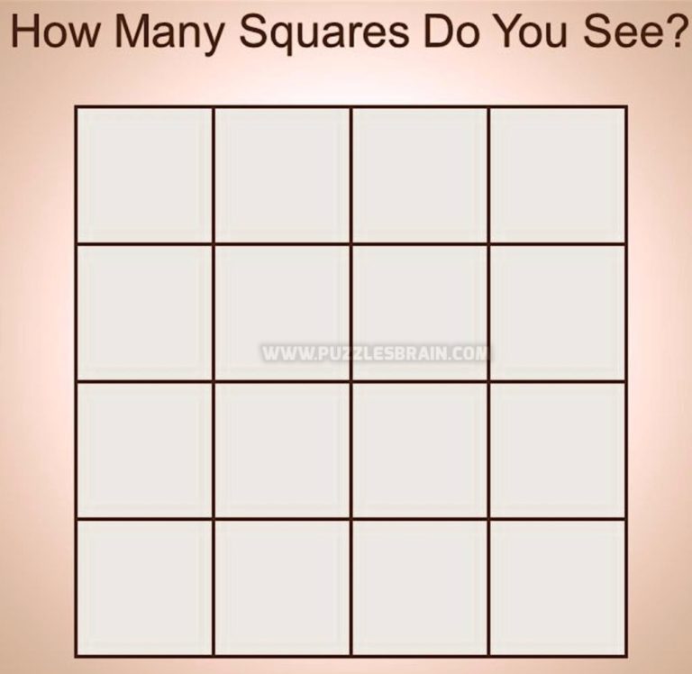 Puzzle - How many square are there? - PB
