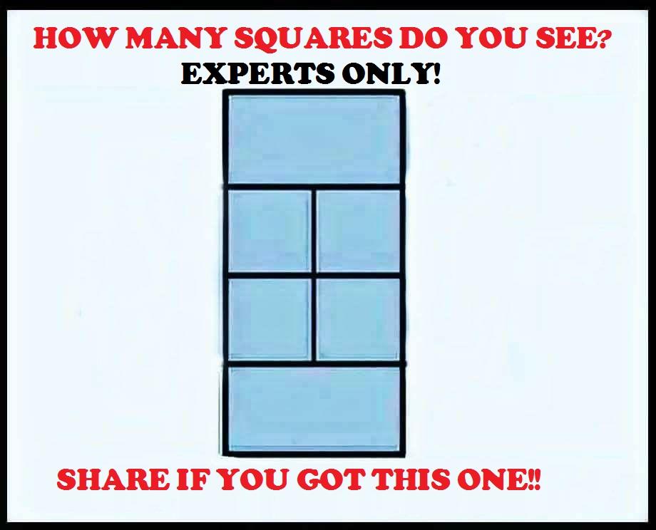 How Many Squares Puzzle Puzzles Riddles And Brainteasers